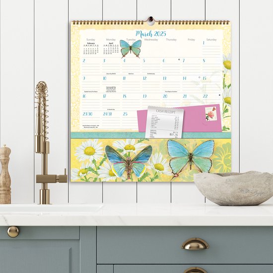 Butterflies Pocket Note Nook Kalender 2025 | bol