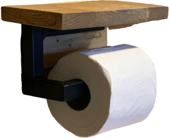 Design85 Industriële Toilet Accessoires – WC Rolhouder Metaal Zwart – 1 ...