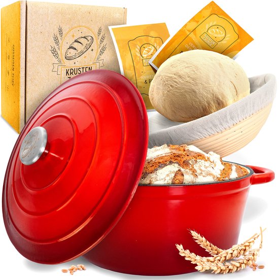 Krustenzauber Potbrood bakken [incl. Gistingsmand] - Hoogwaardige ...