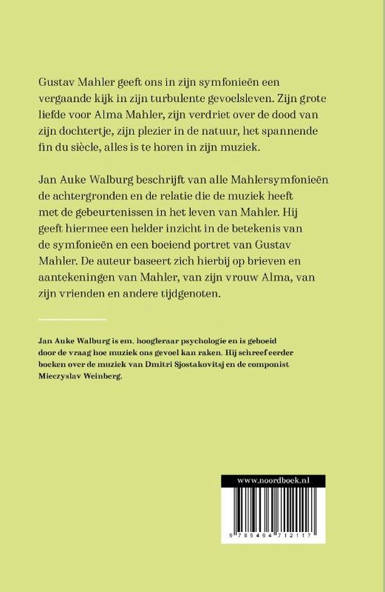 De symfonieën van Gustav Mahler, Jan Auke Walburg | 9789464712117 ...