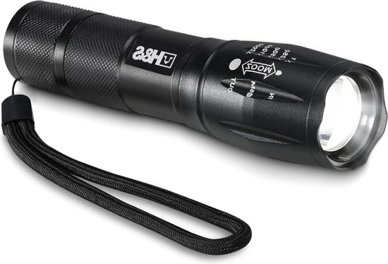 Militaire zaklamp met T6 LED - Waterdichte zaklantaarn op AAA batterijen - 5... | bol