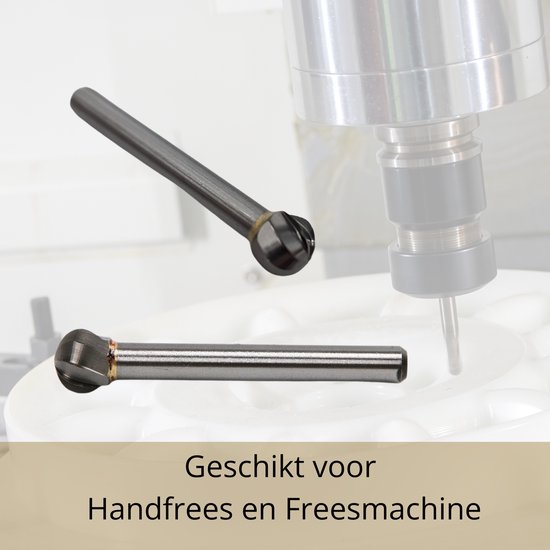 Houtrotfrees - houtfrees - Bolkopfrees 6mm schacht - 10mm kop - houtrot ...