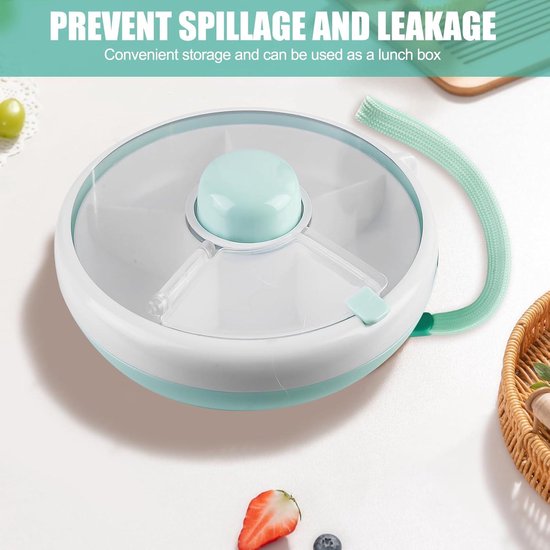 Rangement Plastique Snack Spinner - Rotating Snack Container - Anti ...