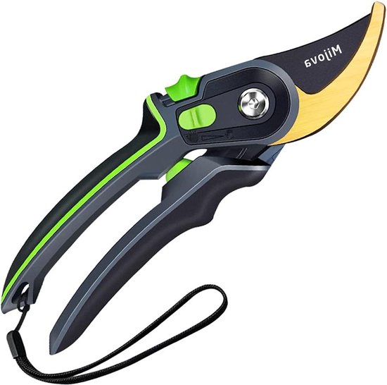 Heavy Duty Garden Secateurs - Stainless Steel Blades - Bypass Pruning ...