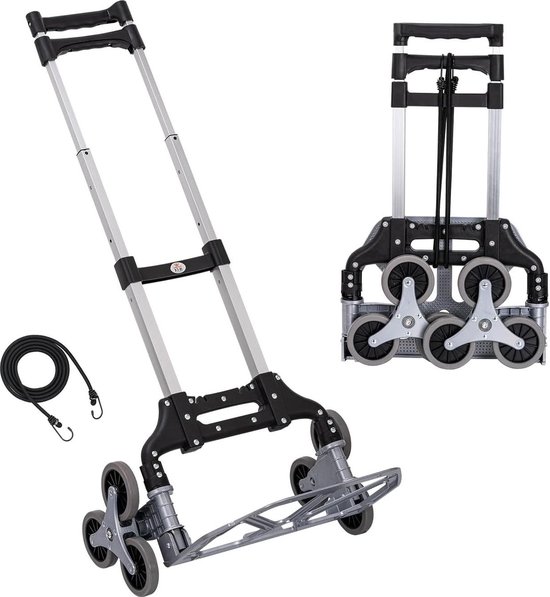 Opvouwbare trolley aluminium trappen klimmen - steekwagen wagen - zak ...