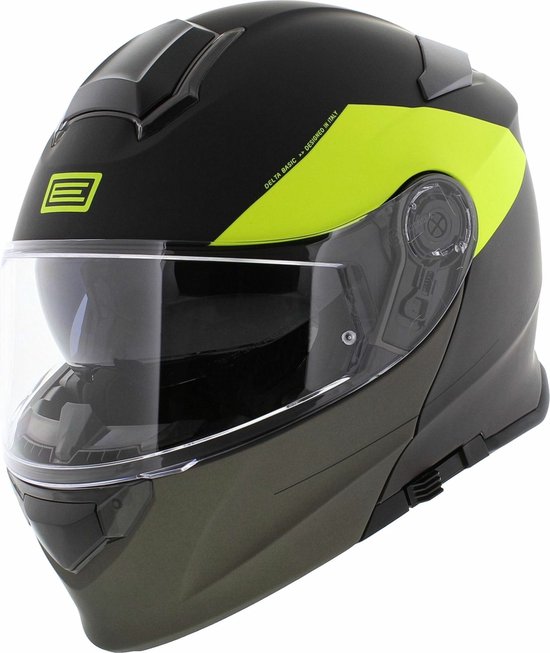 Origine Delta Basic helm Virgin mat zwart titanium geel - Maat XL ...