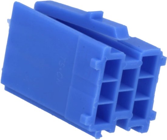 Mini ISO Connector Mannelijk - 8-pins - Blauw | bol