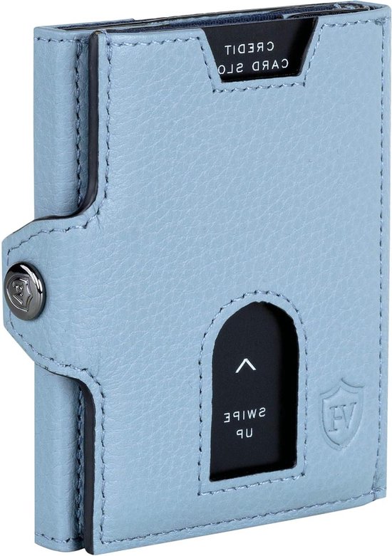Slim Wallet RFID-bescherming 12 kaarten mini-portemonnee leer heren ...