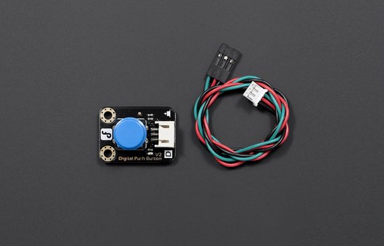 Gravity: Digital Push Button DFR0029 - Kleur Blauw - Geschikt voor Arduino | bol