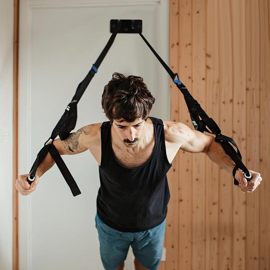 Muurbeugels Set van 2 Fitness Muurankers voor Weerstandsbanden ...