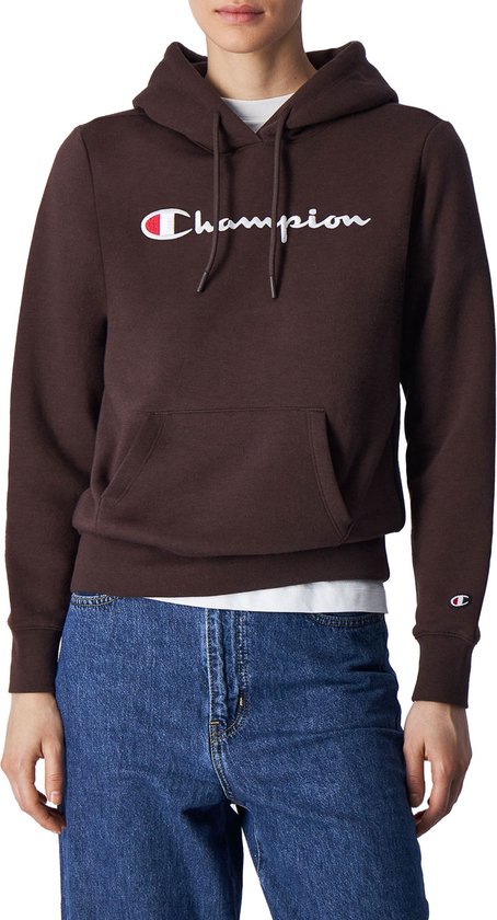 Champion Script Logo Light Fleece Hoodie Dames | bol
