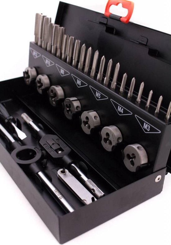 Yato Tap en Snijmoeren Set - 32-delig - 1,5 kilo - Snijplaathouder | bol