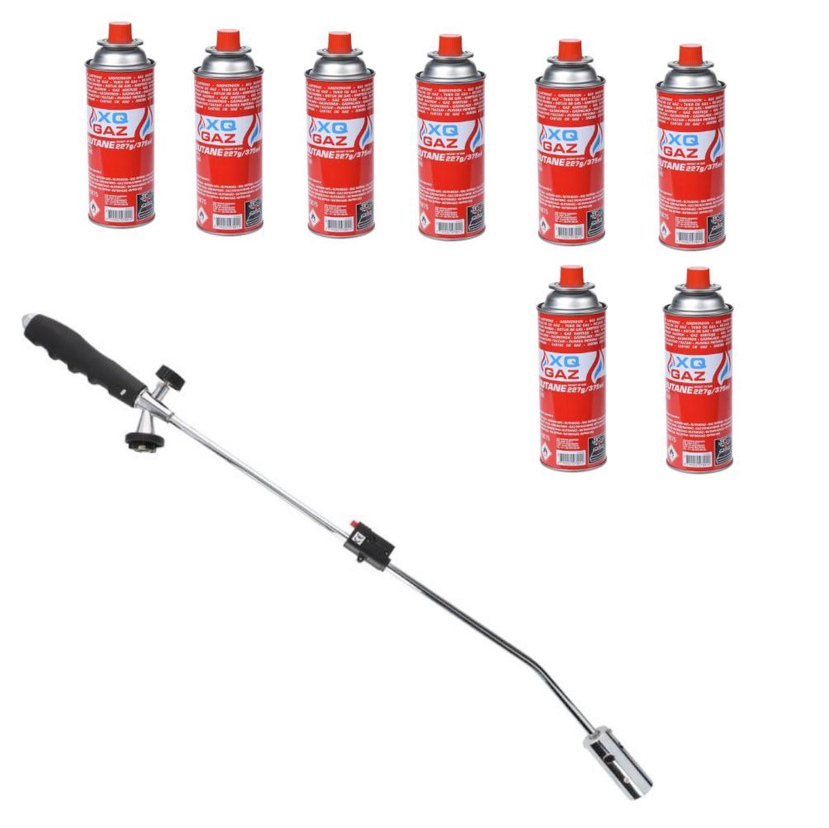 Kinzo onkruidbrander met piëzo-ontsteking INCLUSIEF 8 Gas flesjes | bol.com