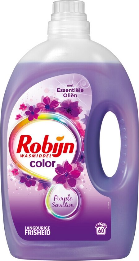 Robijn Color Purple Sensation Vloeibaar Wasmiddel 60 wasbeurten | bol.com