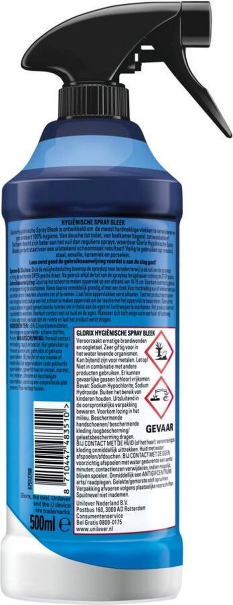 Glorix Spray Bleek 500ML 6x | bol