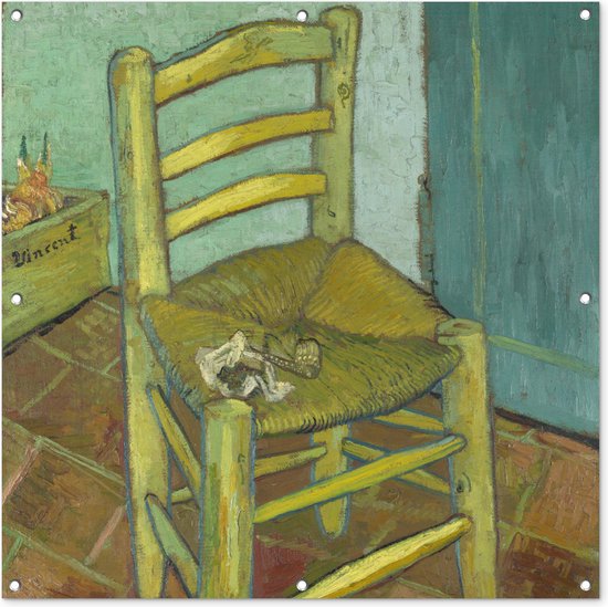 Tuindoek Vincents stoel - Vincent van Gogh - 100x100 cm | bol
