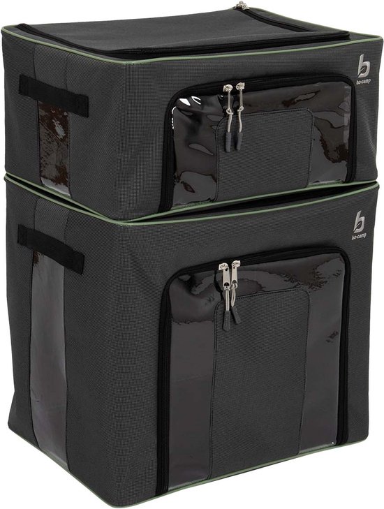 Bo-Camp - Opbergbox - Opvouwbaar - 2 Stuks - 2 Maten | bol