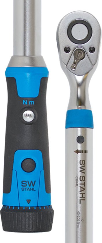 SW-Stahl 03874L professionele momentsleutel 1/2 inch 40-200 Nm met ...