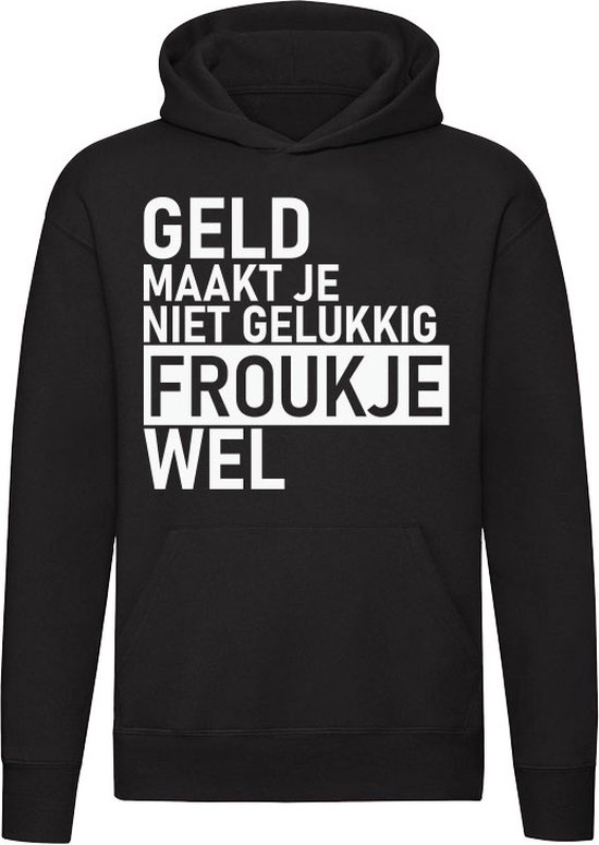 Geld maakt je niet gelukkig maar Froukje wel Dames T-shirt - geld ...