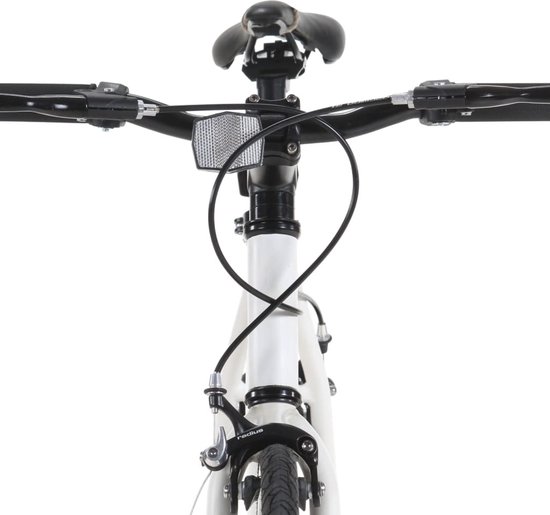 vidaXL - Fiets - met - vaste - versnelling - 700 - c - 55 - cm - wit ...