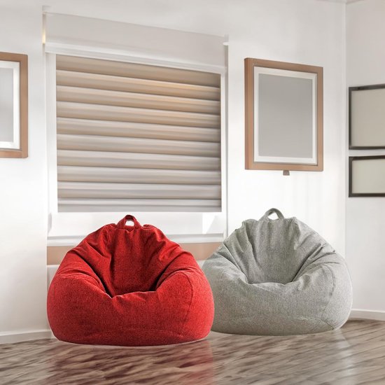 Zitzak poef, relaxstoel, zitkussen, vloerkussen, Bean Bag (70 x 80 x 50 ...