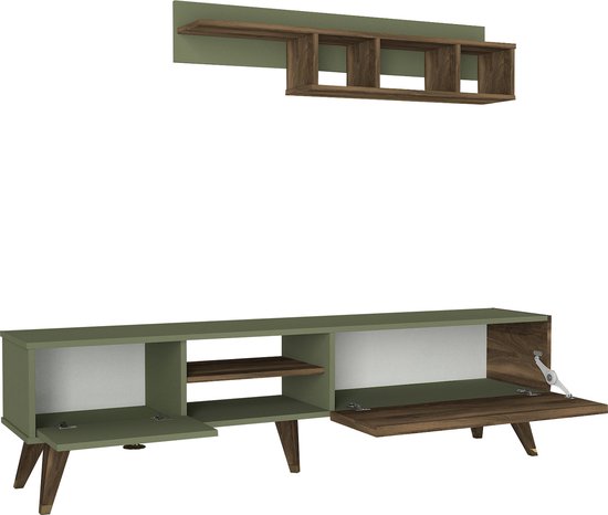 Tera Home TV-meubel | 100% Melamine | 18 mm Dikte | 180x48x32 ...