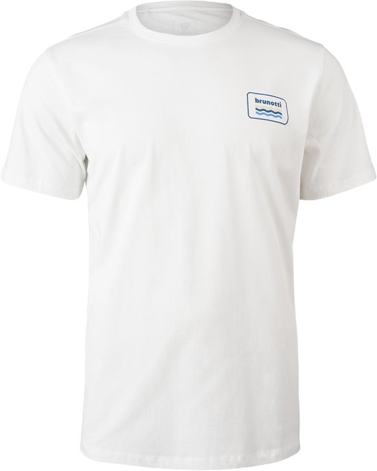 Brunotti Logo-Wave Heren T-shirt - Wit - S | bol