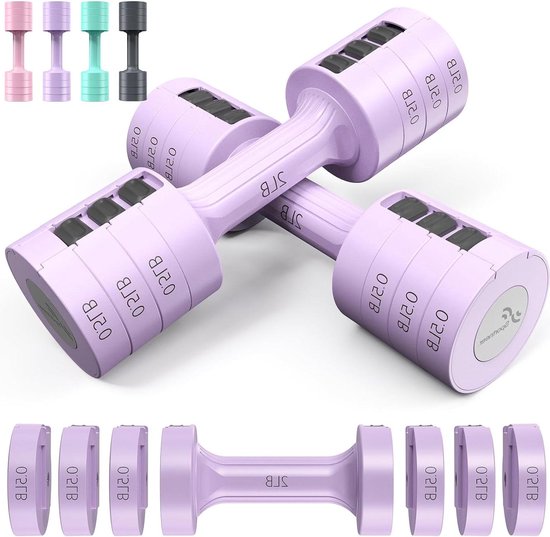 Verstelbare halters handgewichten set: 1 paar 2 4 6 8 45 kg snel ...