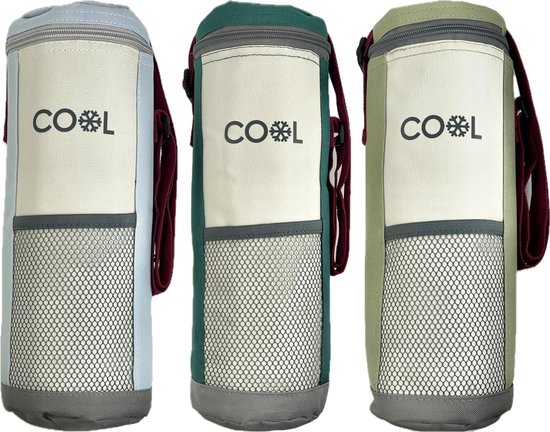 Koeltas voor flessen tot 1,5 liter, flessenkoeltas, afmeting 12 x 32 cm ...