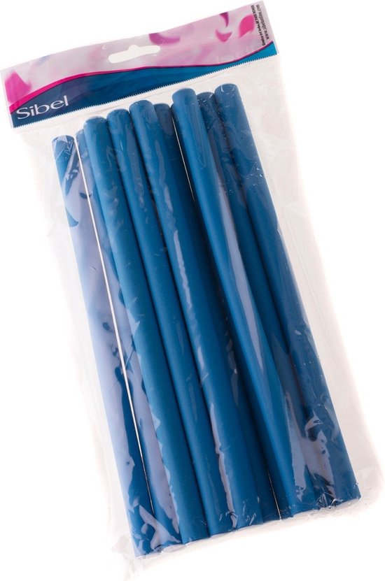 Comair - Superflex Papillotten - Blauw - Ø 14 mm x 17 cm - 6 Stuks | bol