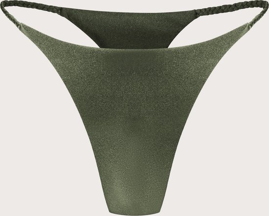 MKBM String Bikinibroekje Matte Black - Maat: XL | bol