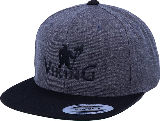 Hatstore- Viking Warrior Logo Charcoal Grey/Black Snapback - Vikings ...