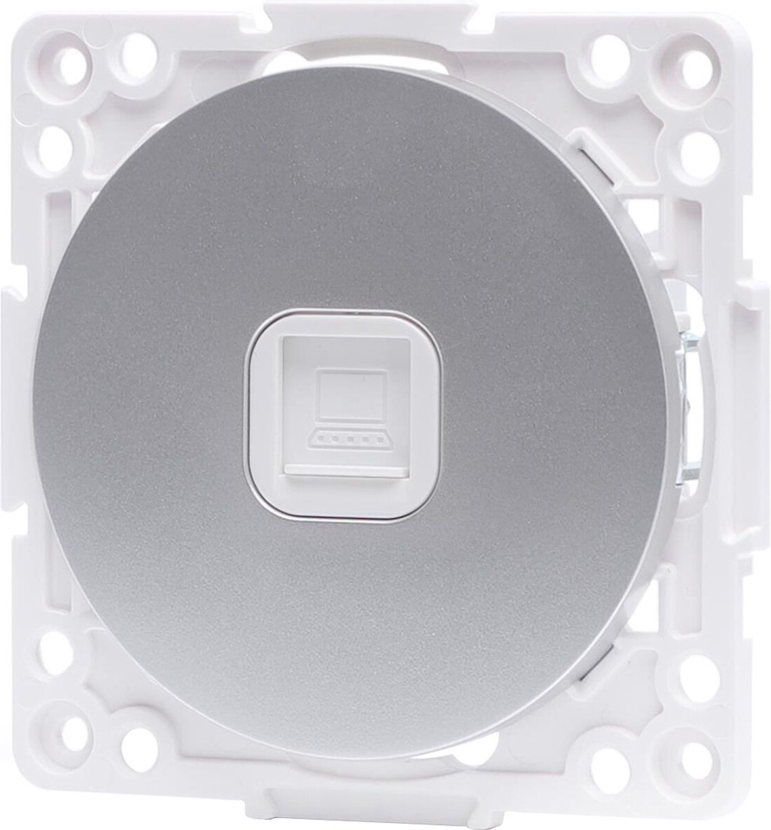 Prise UTP RJ45 - Prise murale - Encastrable - Ronde - Plastique - 1 ...