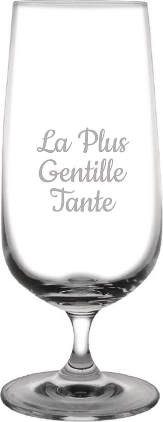 Bierglas op voet gegraveerd - 41cl - La Plus Gentille Tante | bol