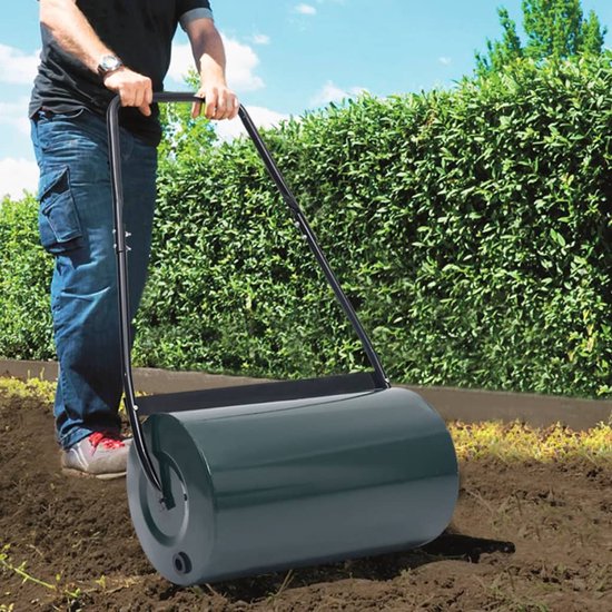 vidaXL Gazonroller 43 L 57 cm groen en zwart | bol.com