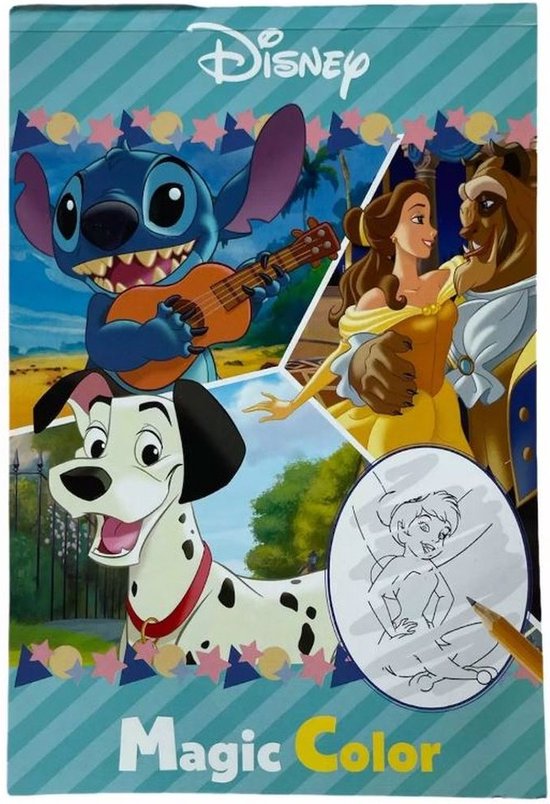 Magic Color Disney Toverblok - Tekenboek - Blauw / Multicolor - Tekenen ...