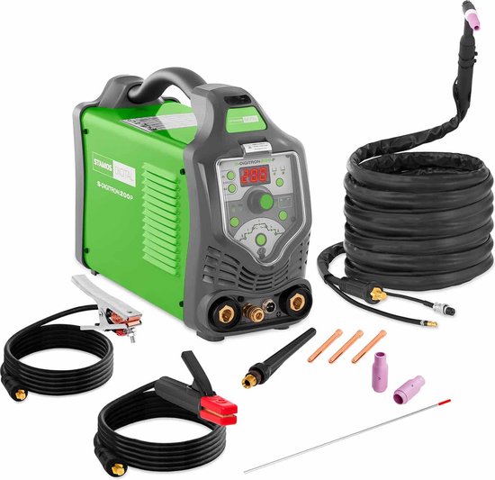 Stamos TIG Lasmachine - 200 A - 230 V - digitaal - puls 2-/4- touch ...