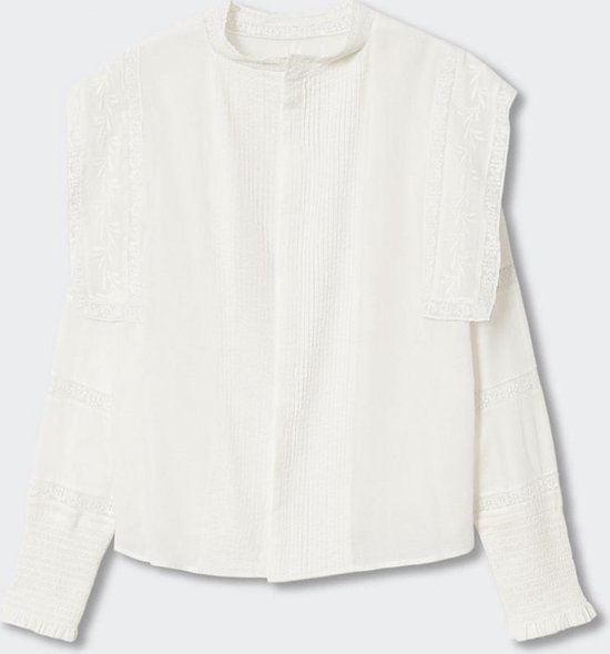 Mango Blouse Blouse Met Geborduurd Pand 37059073 02 Dames Maat - S ...