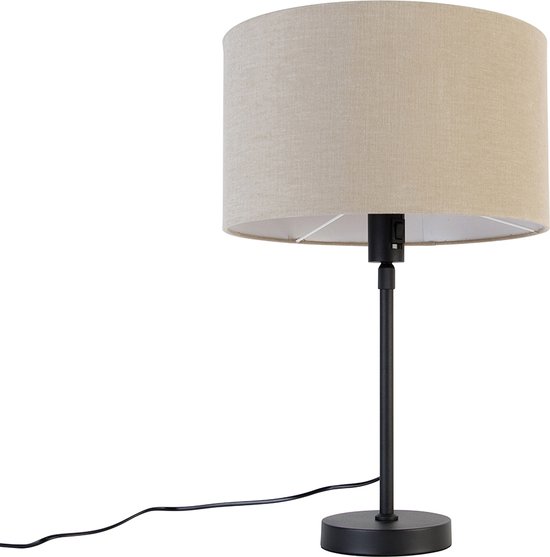 QAZQA parte stof - Design Tafellamp met kap - 1 lichts - H 68 cm ...