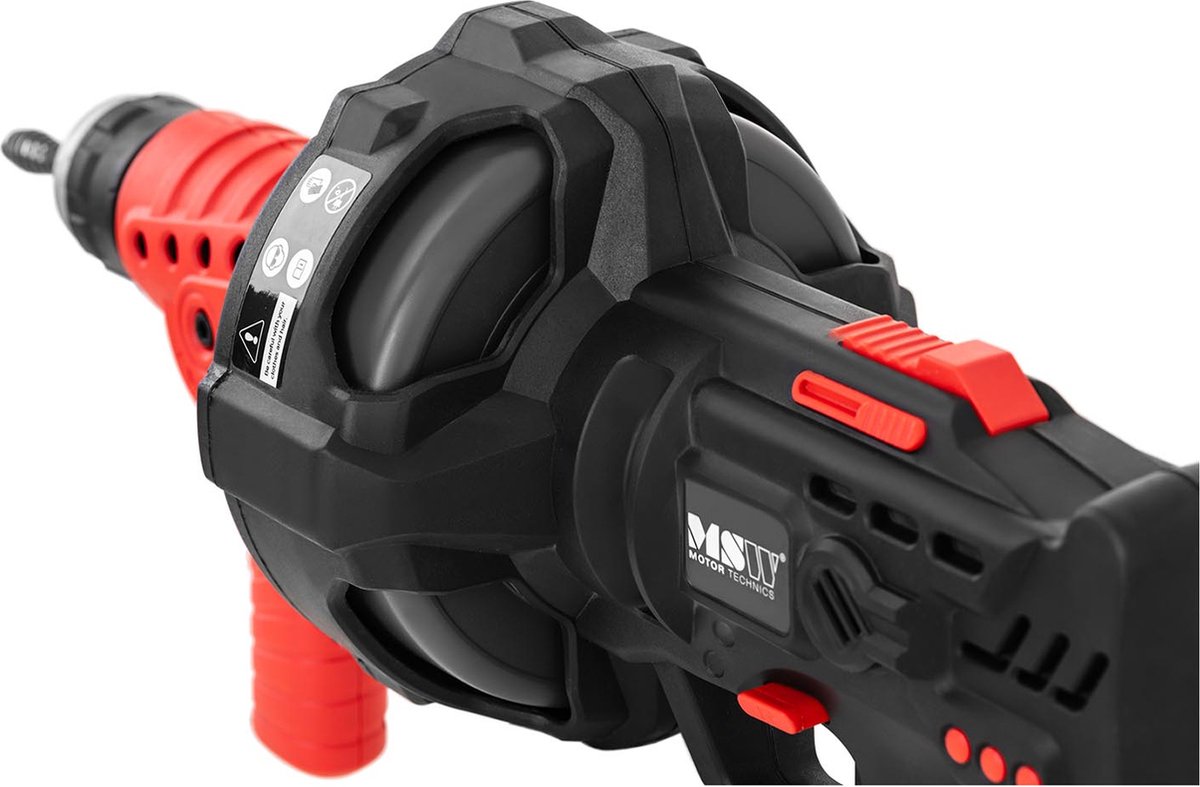 MSW Spiraal ontstopper - Elektrisch - 240 W - 580 tpm - 7,5 m - Ø 19 ...