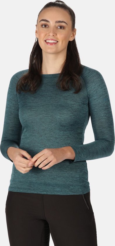 Het Regatta Burlow Fitness-T-Shirt - Dames - Sneldrogend - Vochtdoorvoerend - Groente | bol