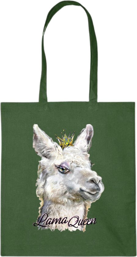 Lama Queen Tekst Strijk Applicatie 17 cm / 27 cm / Wit | bol.com