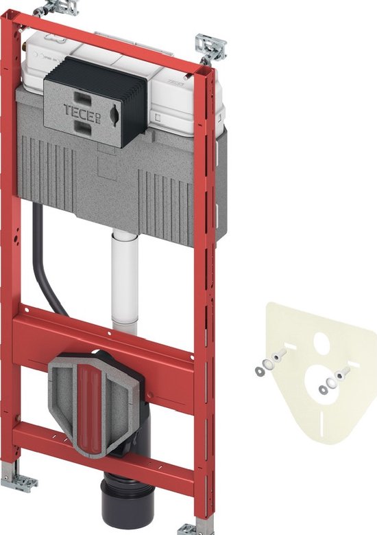 TECE inbouwreservoir frontbediening 112 cm met TECEloop glas bedieningspaneel glas wit | bol.com