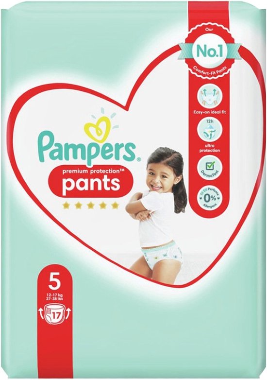 Pampers Premium Protection Pants 5 (4 x 17 stuks) | bol