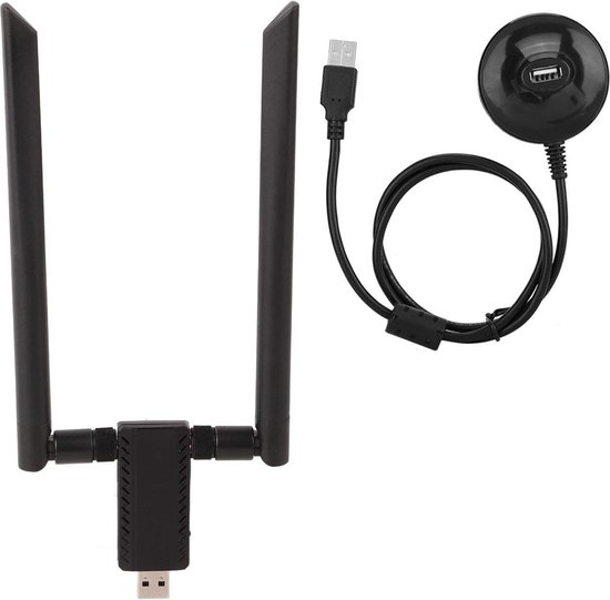 Draadloze netwerkkaart WiFi-ontvanger 2.4G - 5.8G Dual-band met Dual ...