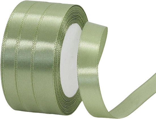 3 stuks groen satijnen lint decoratief cadeaulint breed lint voor ...