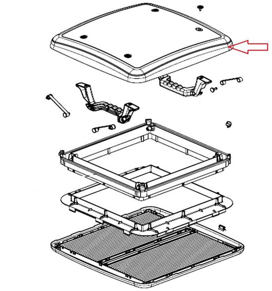 Dometic Mini Heki S Glaskoepel 40x40 | bol