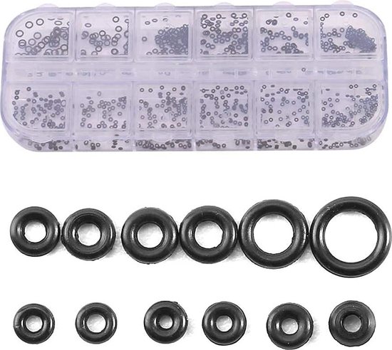 12 maten O-ringen assortiment afdichtringen - horloges afdichting ...