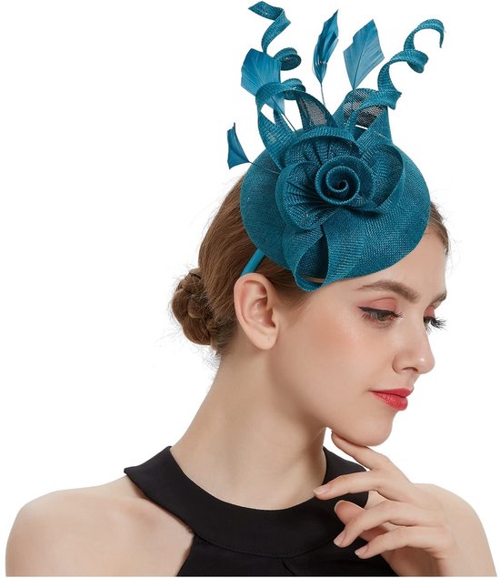 MAYNUO Fascinator Hoed, Tea Party Kentucky Fascinator Hoed, Pillendoos ...