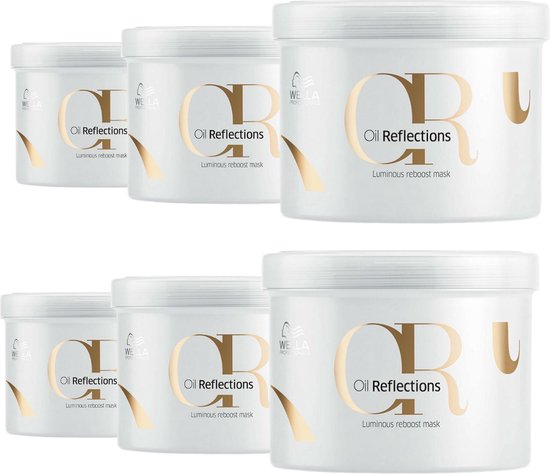 Wella Oil Reflections Luminous Reboost Mask 500ml - 6 Stuks ...